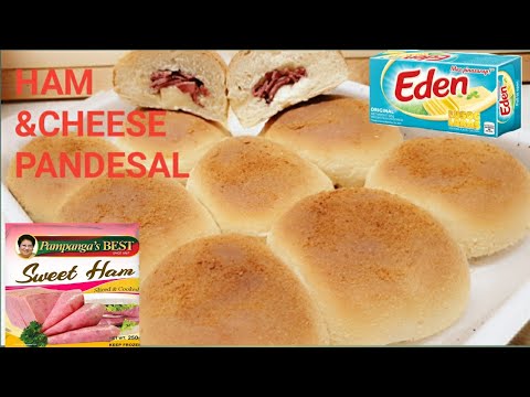 HAM AND CHEESE PANDESAL SUPER SOFT AND FLUFFY - YouTube