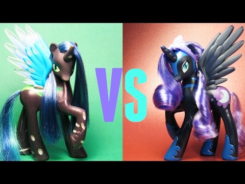 MLP NightMare Moon V.S. Queen Chrysalis - YouTube