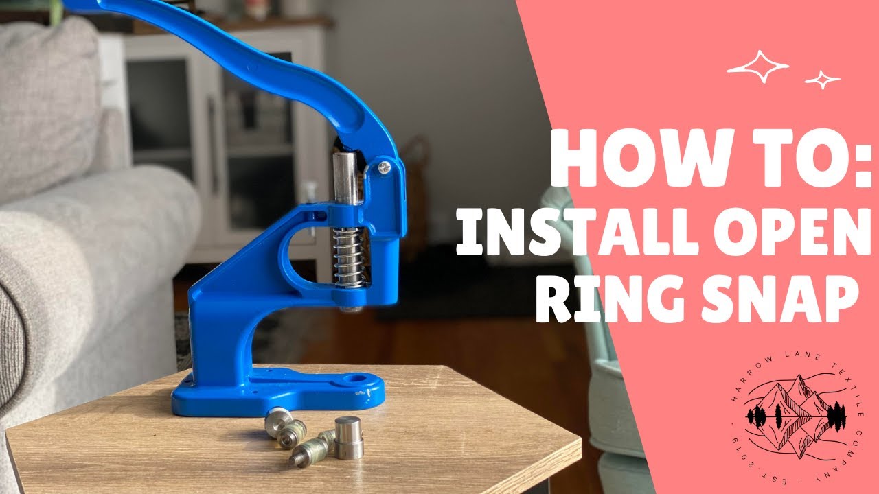 How To Install: 9.5MM Open Ring Snap - YouTube