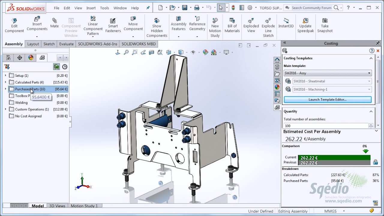 14. SolidWorks 2016: SolidWorks Costing - YouTube