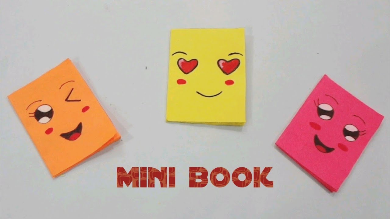 Mini book / DIY mini book with one sheet of paper / how to make mini ...