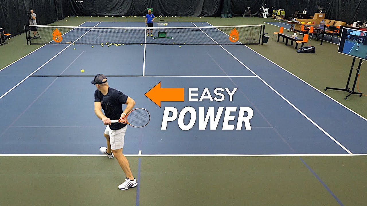 EASY Backhand Power (tennis lesson) - YouTube