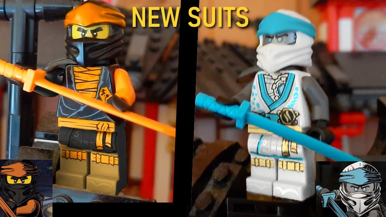 LEGO NINJAGO COLE AND ZANE NEW NINJA SUITS CUSTOM MINIFIGURES - YouTube