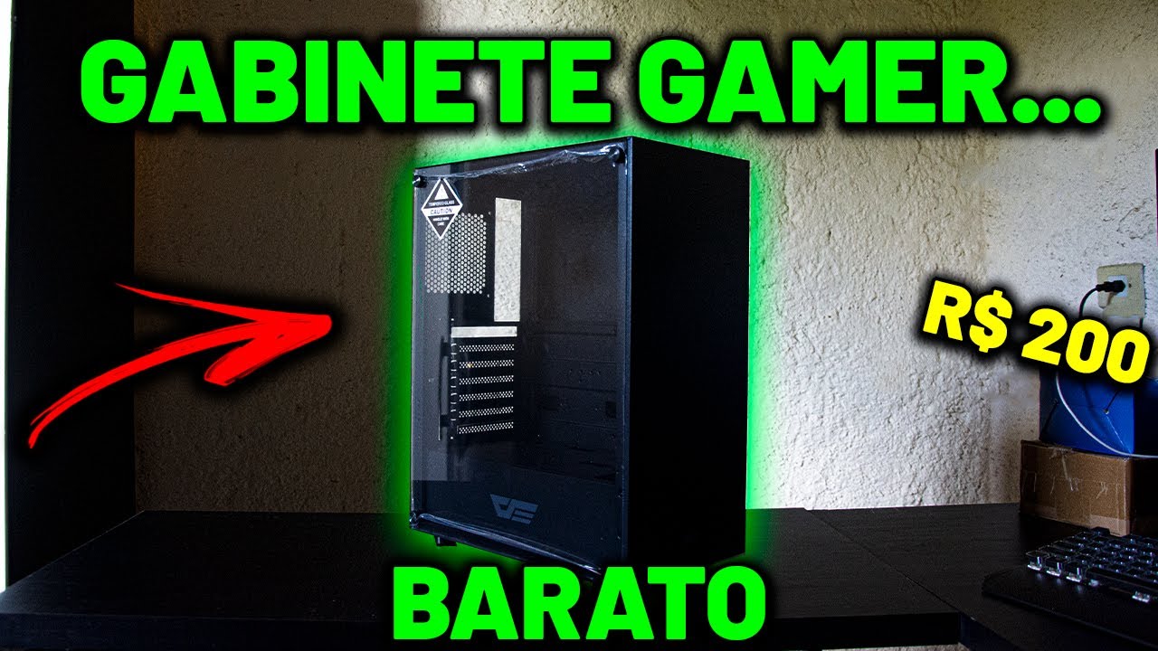 O Melhor Gabinete para Montar um Pc Gamer Barato!!! DarkFlash DK100 ...