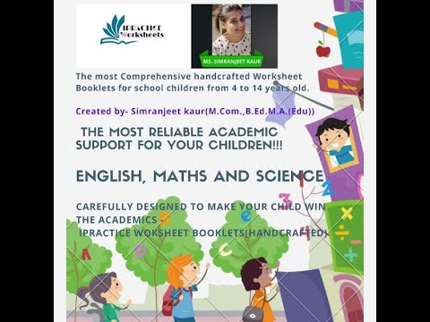 Nursery- Handcrafted worksheet booklet - YouTube