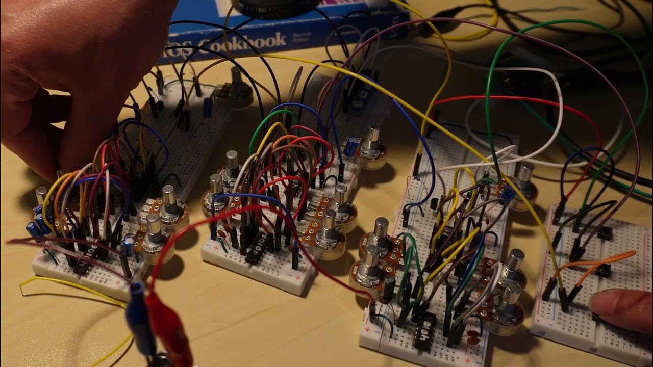Breadboard Drum Synth performance with Kitty Timer + Contact Mic - YouTube