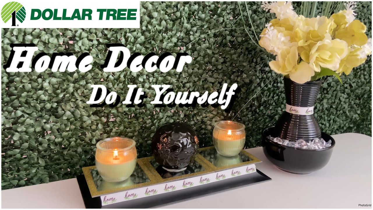 QUICK & EASY DOLLAR TREE DIY HOME DECOR PROJECT - YouTube