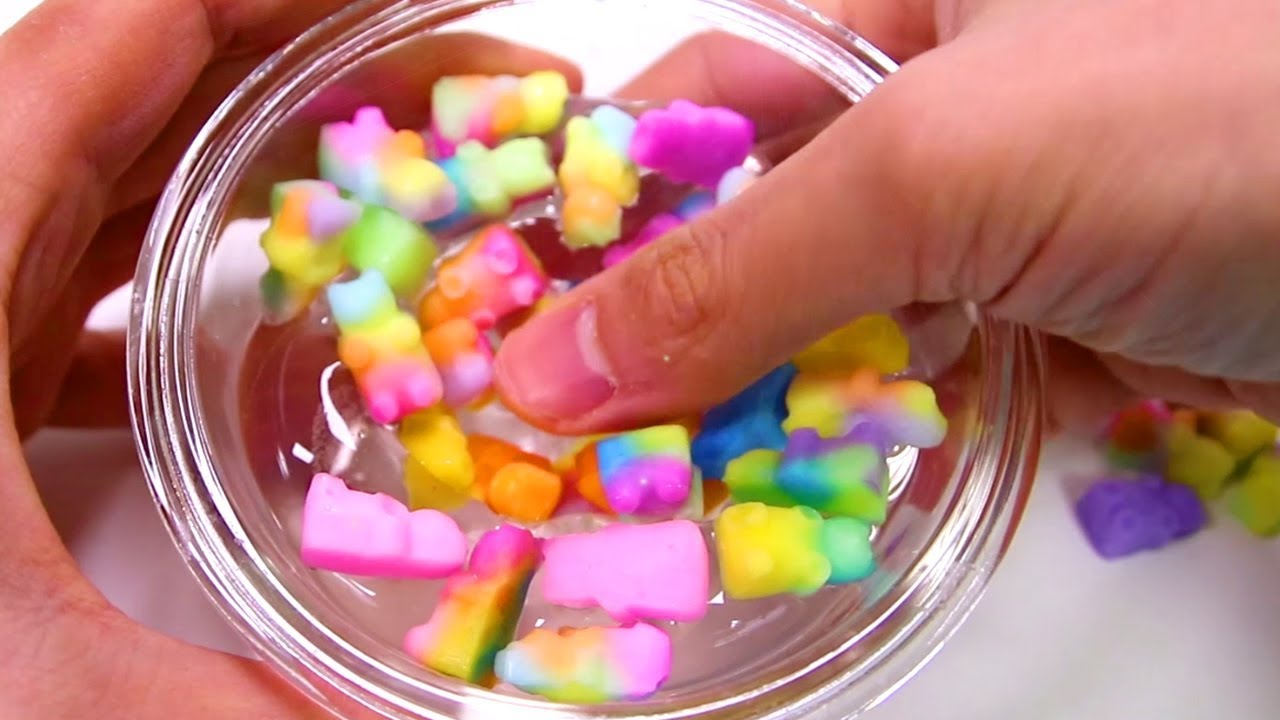 하리보 액괴 만들기/ Haribo Slime nursery rhymes Alive baby doll finger family ...