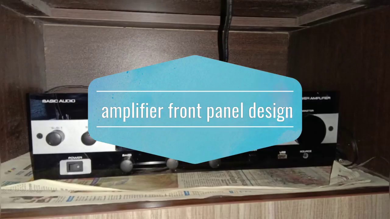 Amplifier front panel - YouTube
