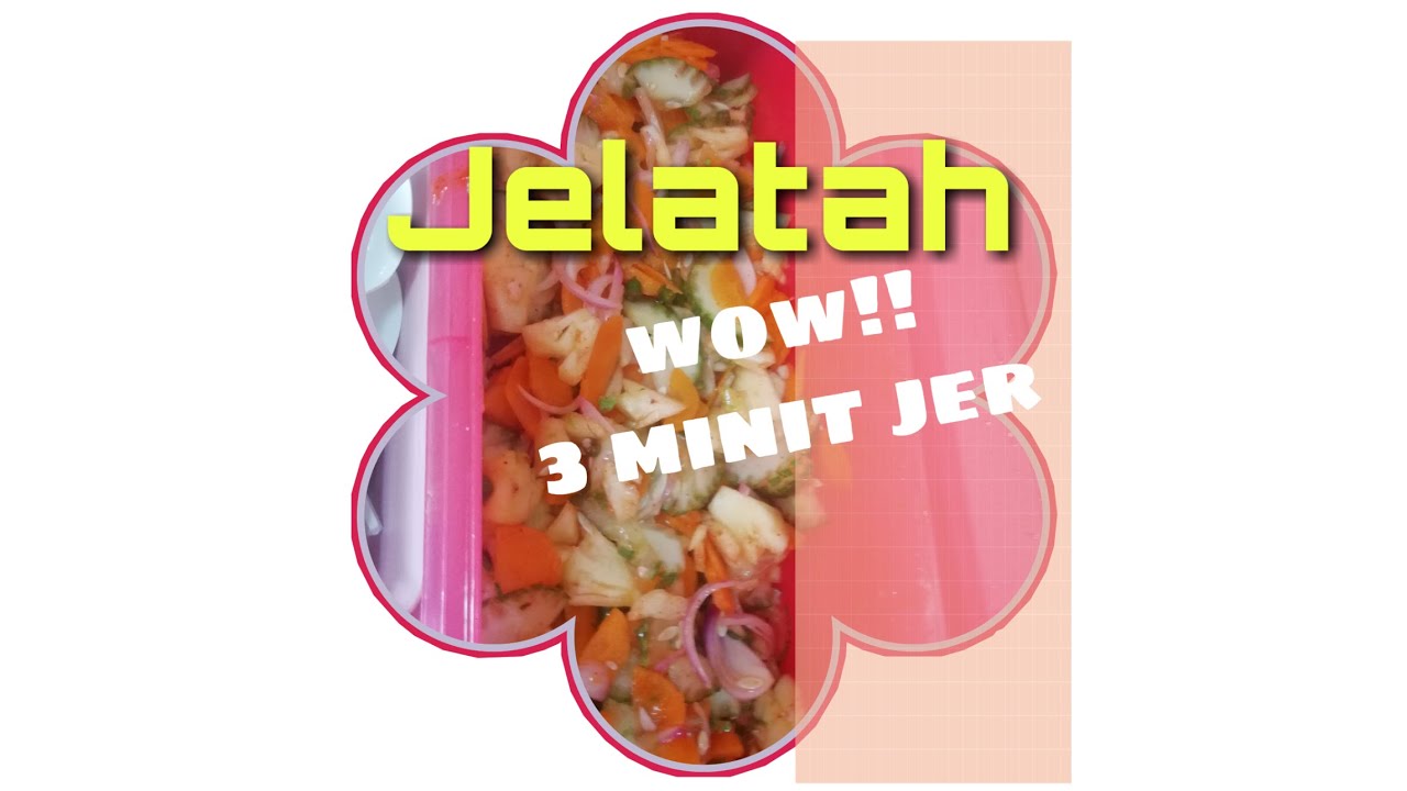 Cara buat jelatah/acar timun mudah - YouTube