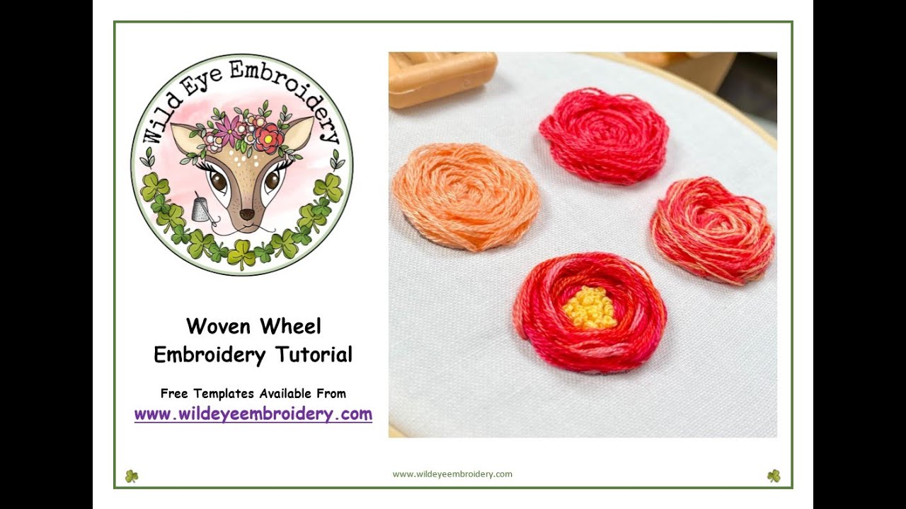 Beginner's Guide to Perfect Woven Wheel Embroidery - YouTube