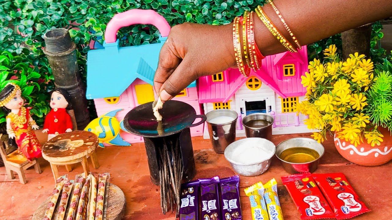 Choki Choki chocolate Dosai Recipe|Merry Milk chocolate Dosai |TN Tiny foods - YouTube