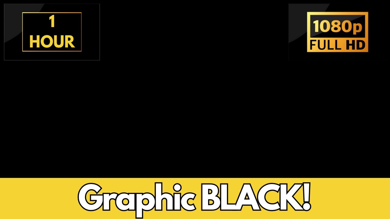 Solid Black Color Background – 1 HOUR LOOP Satisfying Background Video ...