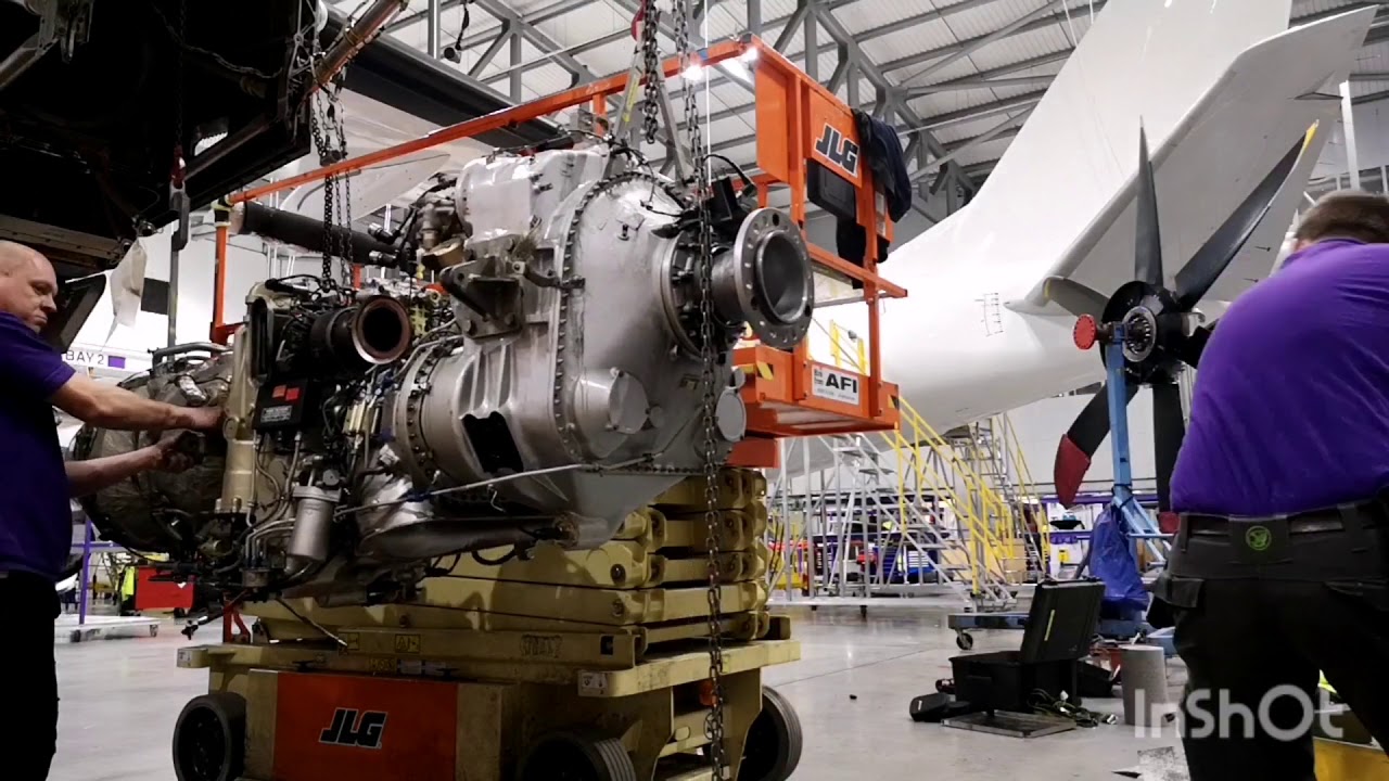 DHC Q400 Engine Replacement - YouTube