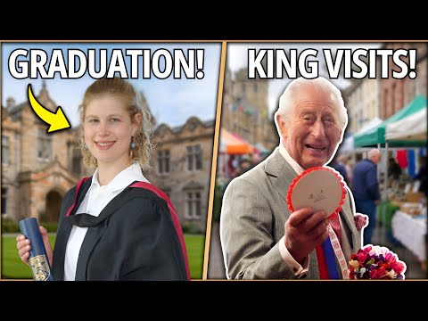 Lady Louise Mountbatten Windsor GRADUATES St Andrews University as King Charles visits Jedburgh 