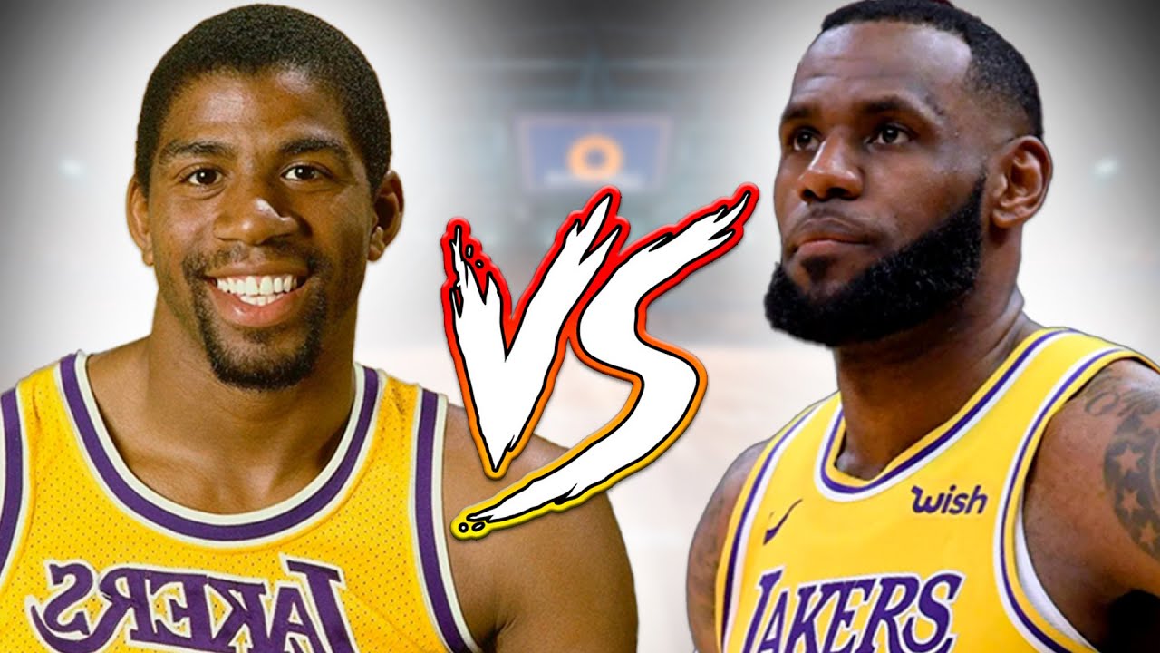 Magic Johnson vs Lebron James l 1 vs 1 - YouTube