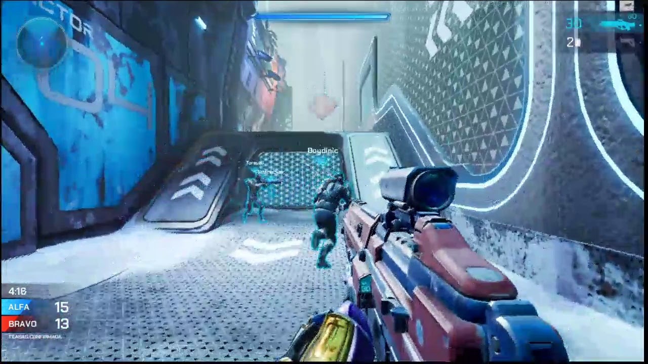 jugando splitgate arena - YouTube