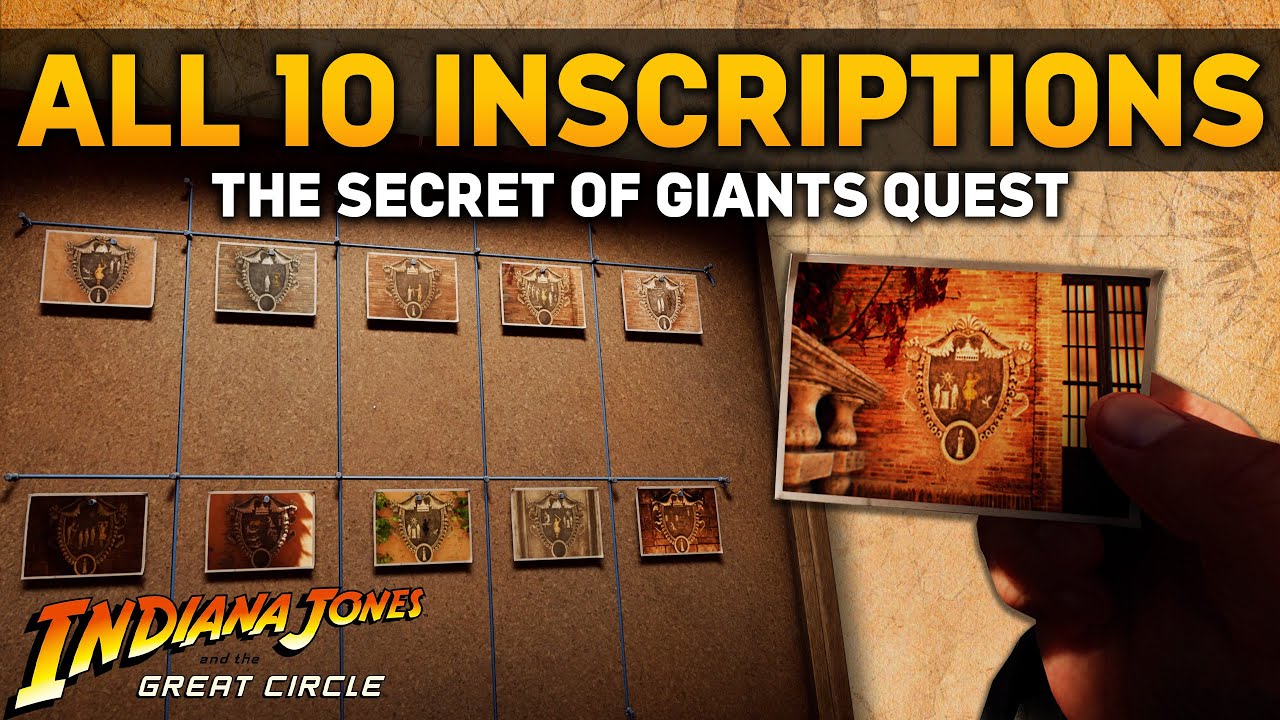All 10 Vatican Inscriptions Guide - Indiana Jones and the Great Circle ...