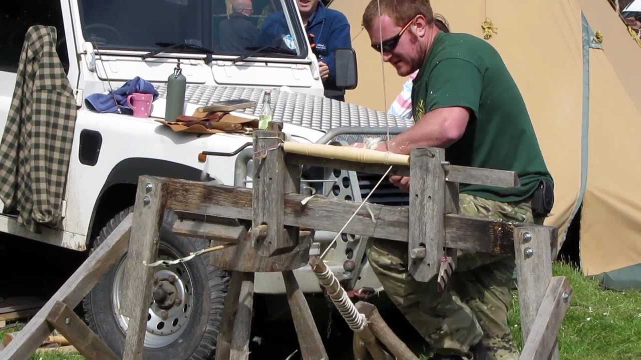 Pole Lathe Racing, Bodgers Ball - YouTube