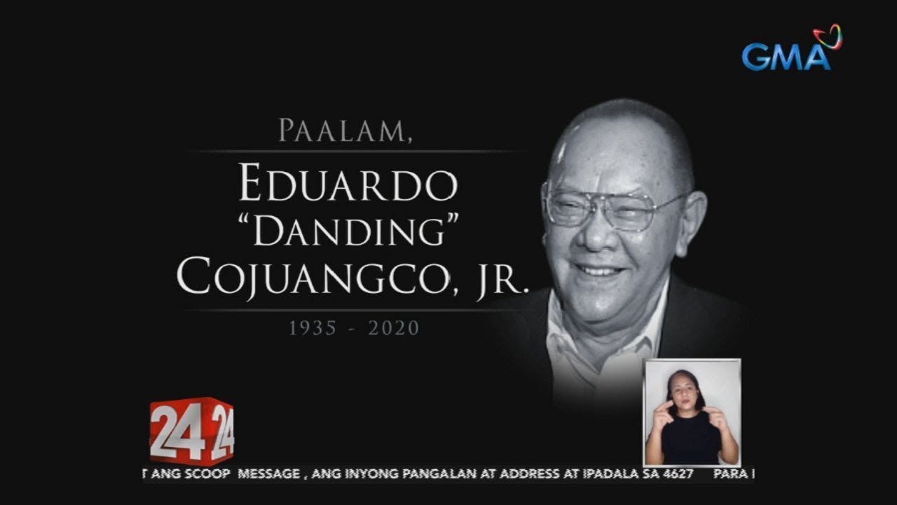 24 Oras: Negosyanteng si Eduardo "Danding" Cojuangco, Jr., namatay sa ...