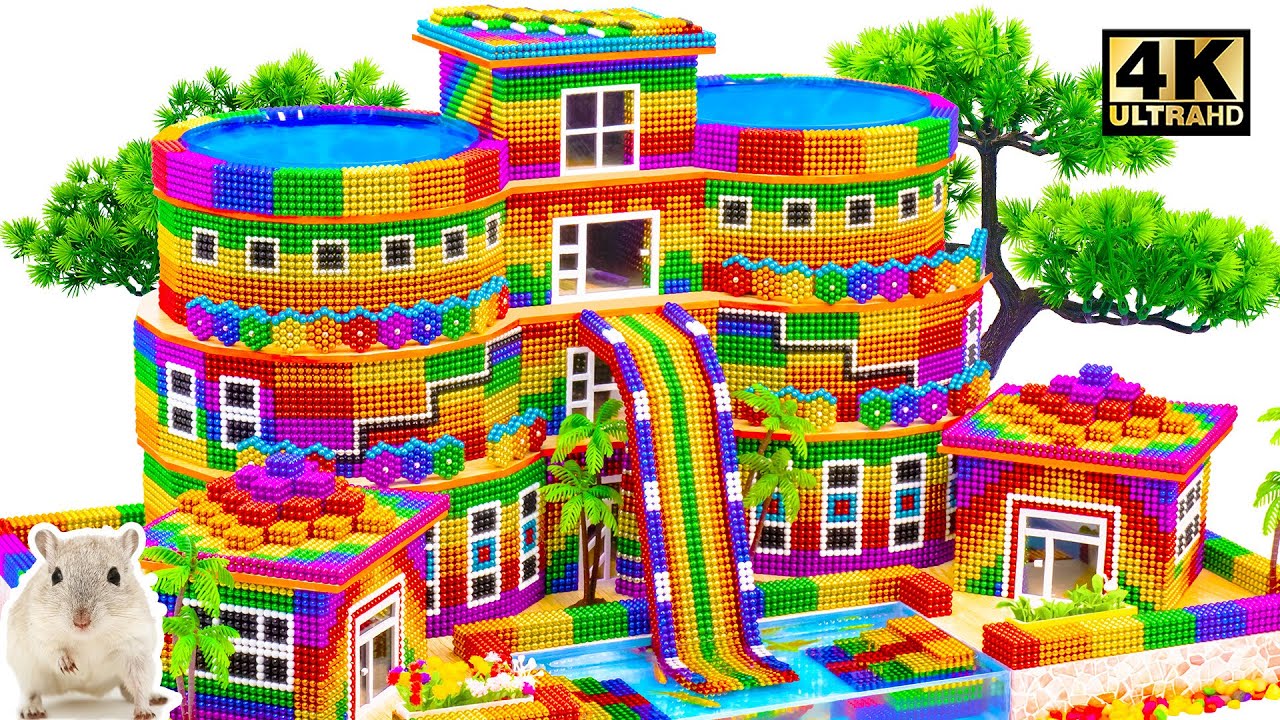 Make Water Slide From Rooftop To Swimming Pool In the Center Of Luxury ...