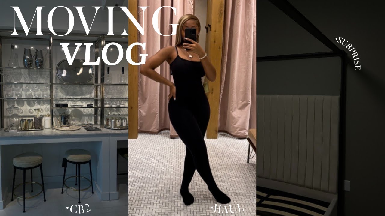 MOVING VLOG: DAY IN THE LIFE: CB2 + IMA GET SOMEBODY ELSE TO DO IT ...