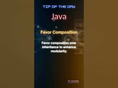 #Java tip of the day - Composition over Inheritance #shorts #programming # #subscribe #tips ...