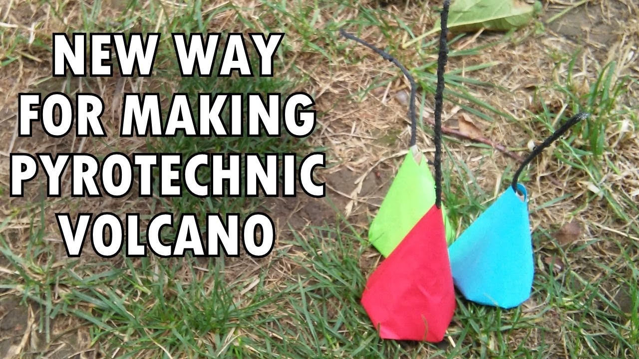Mini 'Black Powder' Firework Volcanoes! - YouTube
