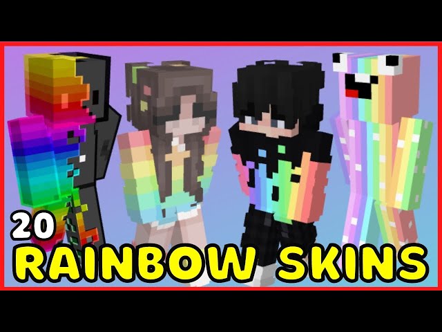 Minecraft Rainbow Skins For Girls