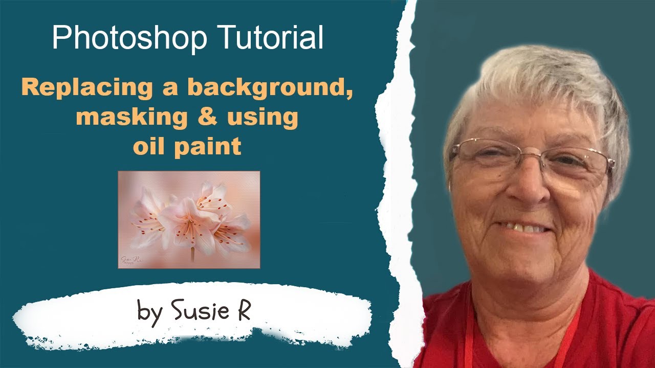 Replacing a background, masking & oil paint - YouTube