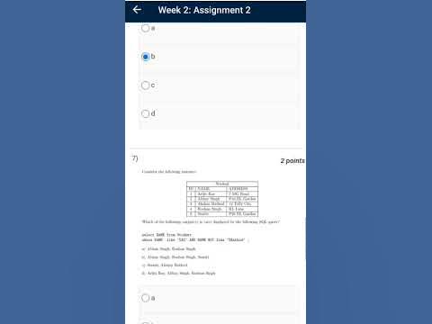 Data Base Management System || Week-2 Assignment Answers || NPTEL 2023 || #shorts - YouTube