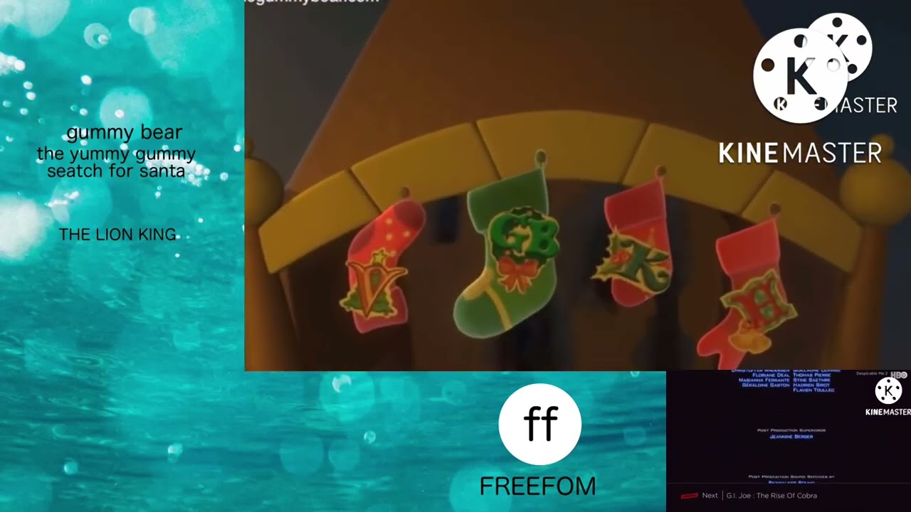 despicable me 2 credits gummy bear the yummy gummy seatch for santa ...