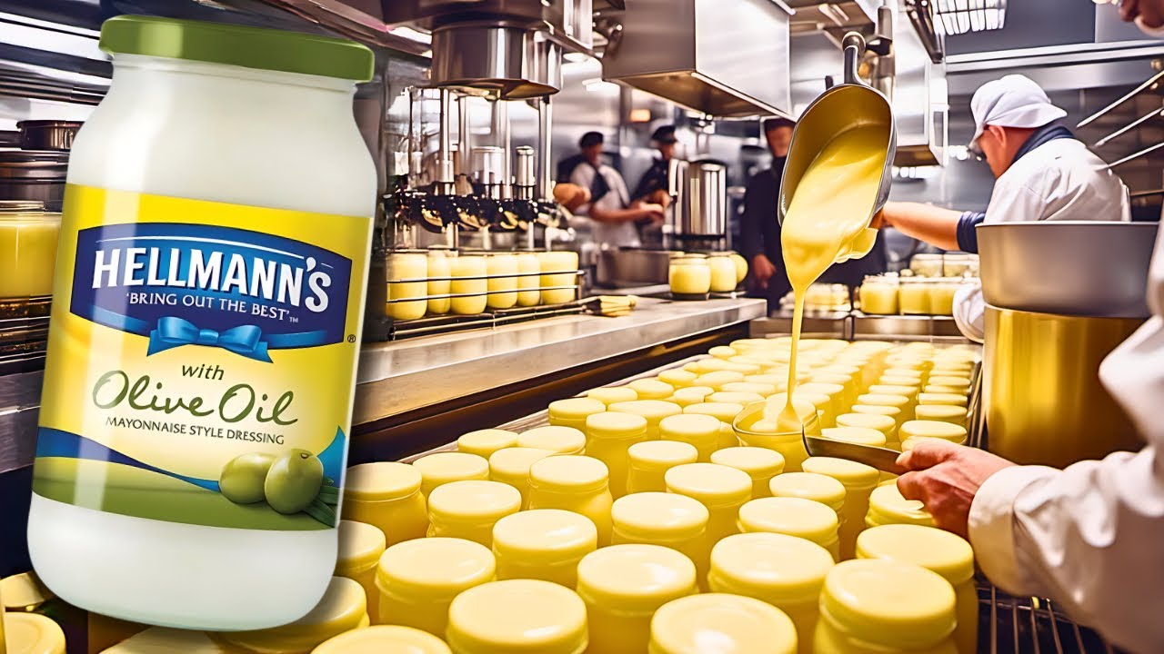 Factory Process of Making Mayonnaise: From Ingredients to JAR - YouTube