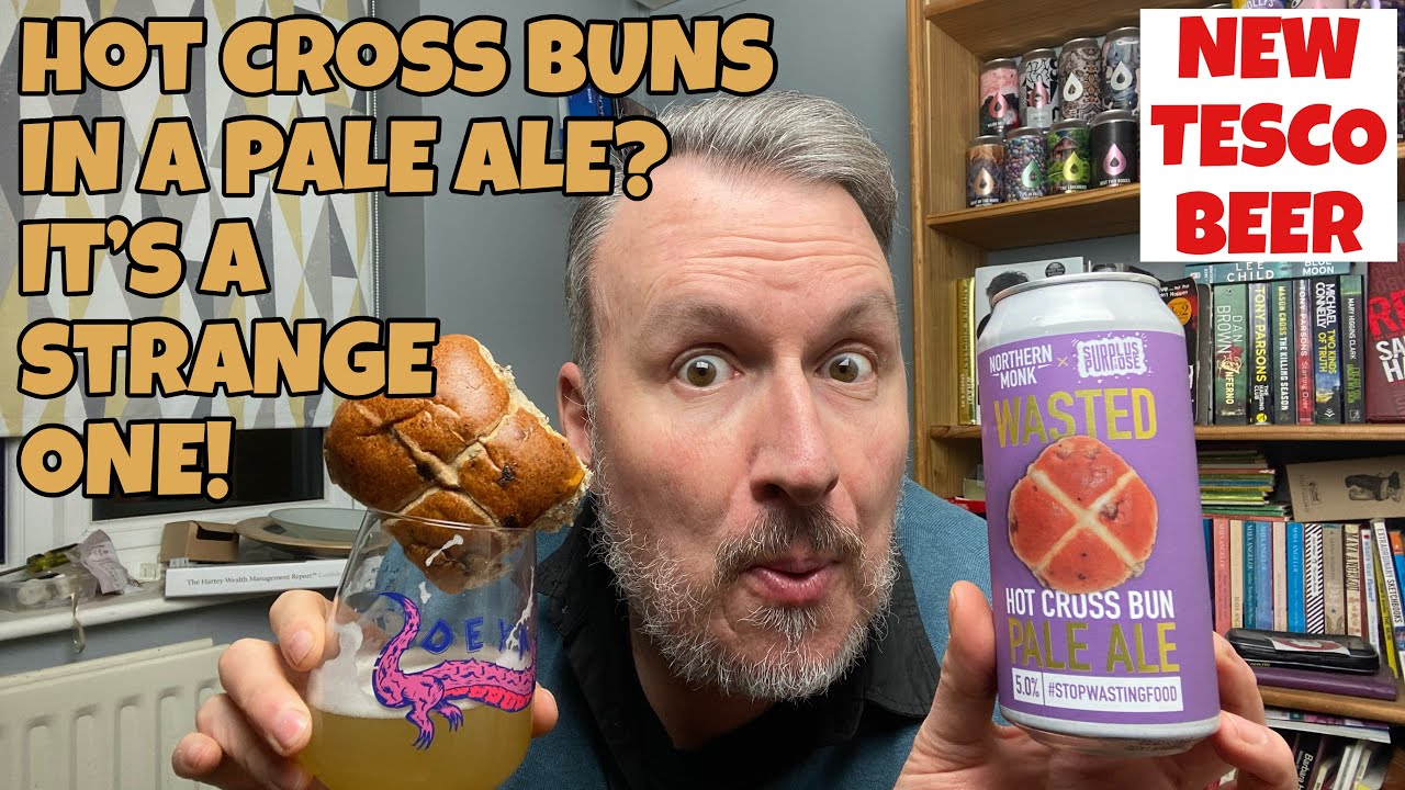 Wasted Hot Cross Bun Pale Ale | New Tesco Beer from Northern Monk - YouTube