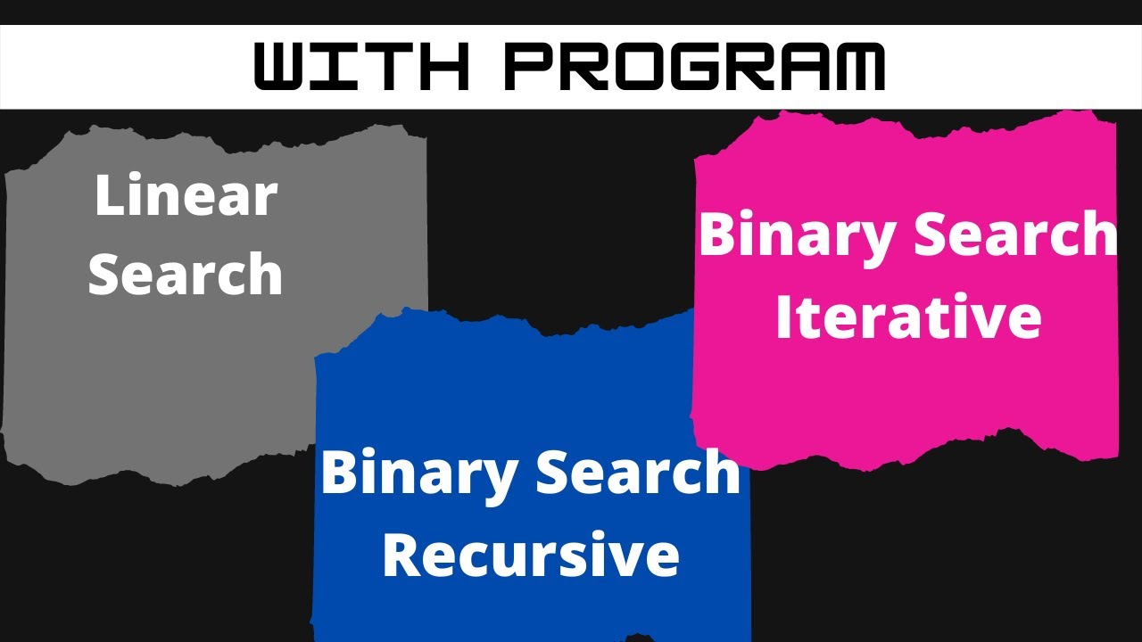 Linear and Binary Search | Program in C++ | Hindi - YouTube