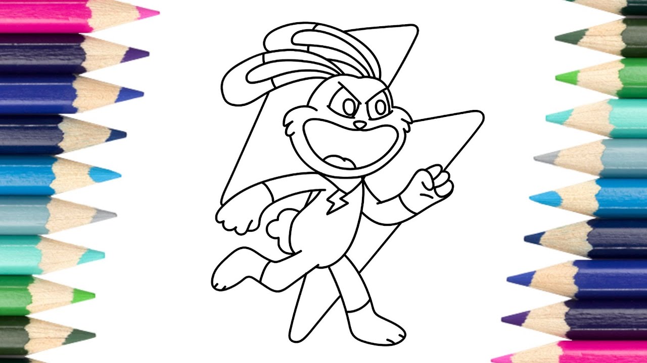 Hoppy Hopscotch from Poppy Playtime / Smiling Critters - Coloring Page ...