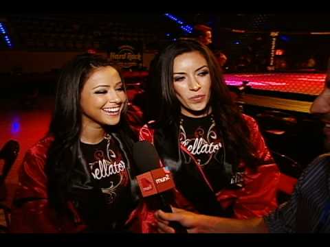 Armando Interviews the Bellator Girls -- Monica and Mercedes - YouTube