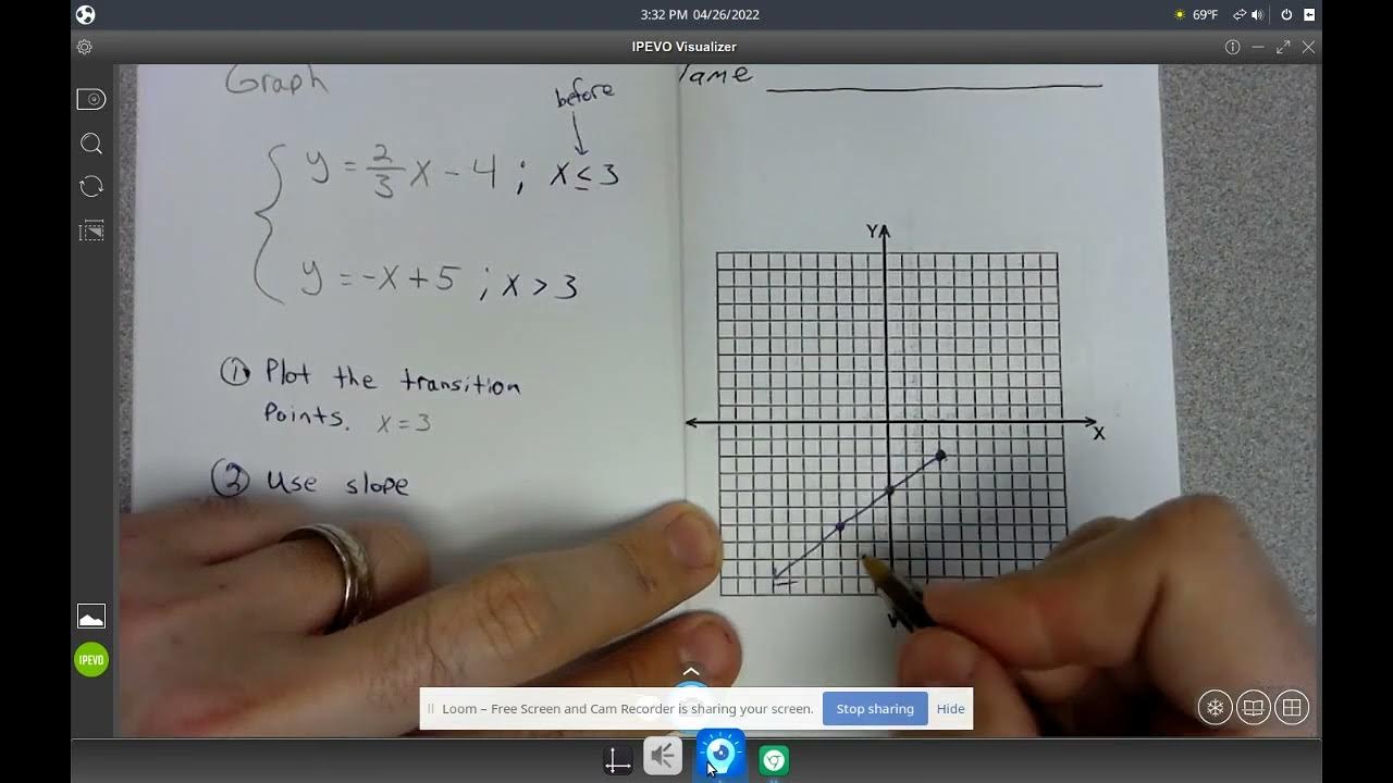 Graphing piecewise functions 1 - YouTube