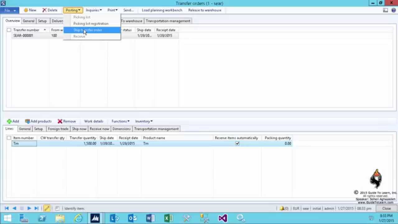 ABC Classification, Transfer Orders, BOM Explosion, Trace Inventory In ...