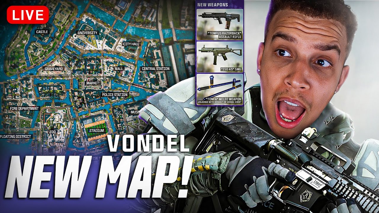 🔴 LIVE - NEW WARZONE MAP VONDEL + SEASON 4 UPDATE! - YouTube