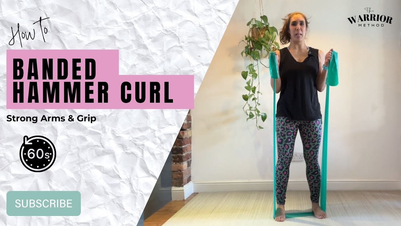 Banded Hammer Curl | Build Stronger Arms & Grip Strength [60 secs ...
