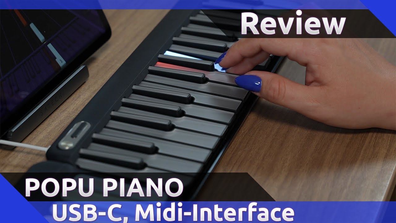 POPUPIANO 29 Tasten Smart Keyboard Piano für Kinder Review (2023) - YouTube