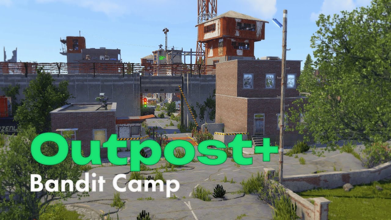 Outpost+ Bandit Camp (Monuments RUST) - YouTube