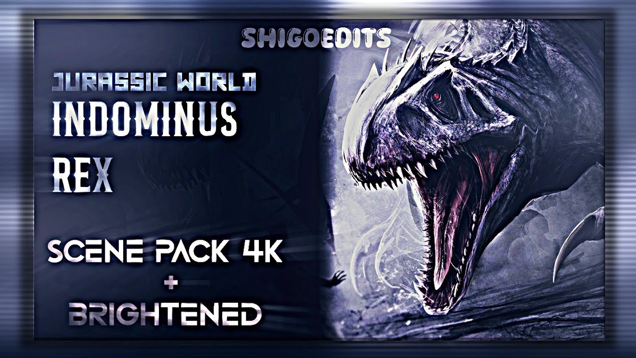 Indominus Rex Scene Pack 4K + Brightened | Jurassic World 2015 - YouTube