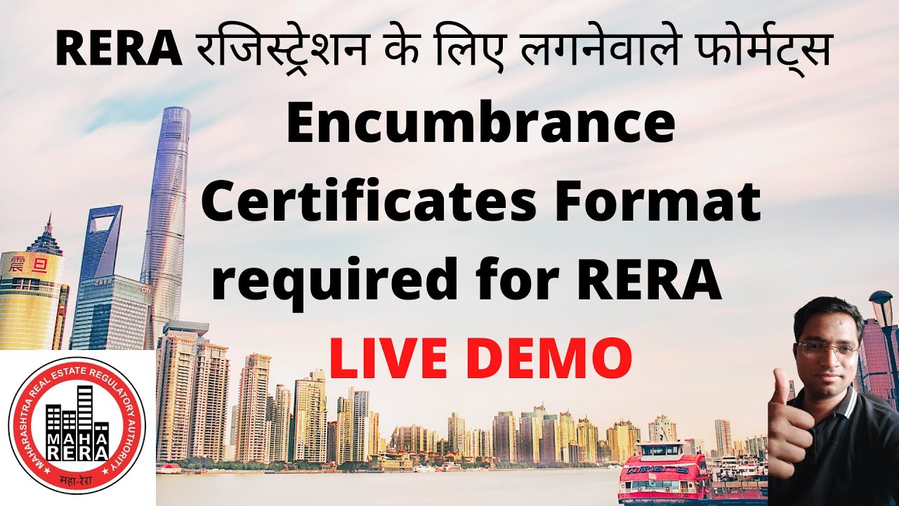 Encumbrance format for RERA project Registration - CA S Ibrahim # ...
