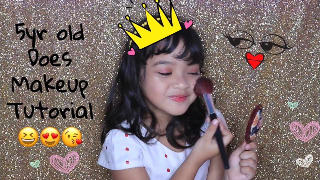 Gimana jadinya anak kecil makeup an sendiri | makeup for kids - YouTube