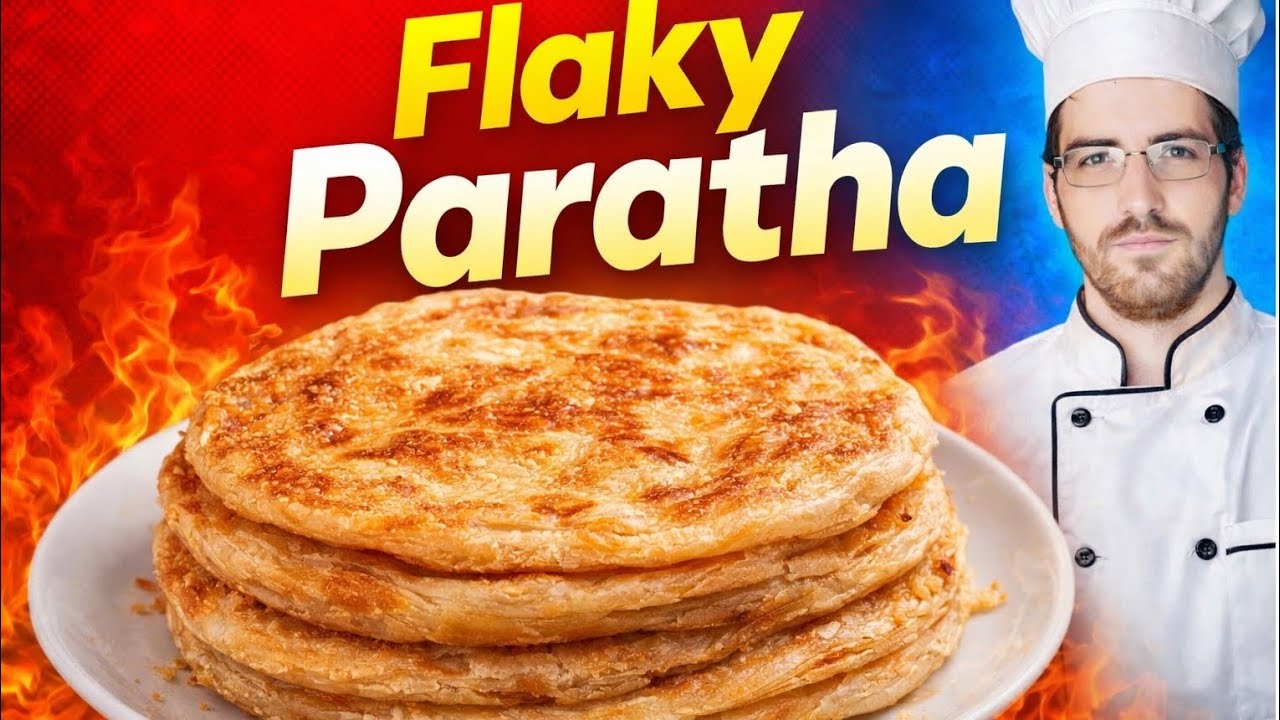 Flaky Paratha Recipe Learn Easy Making: - YouTube