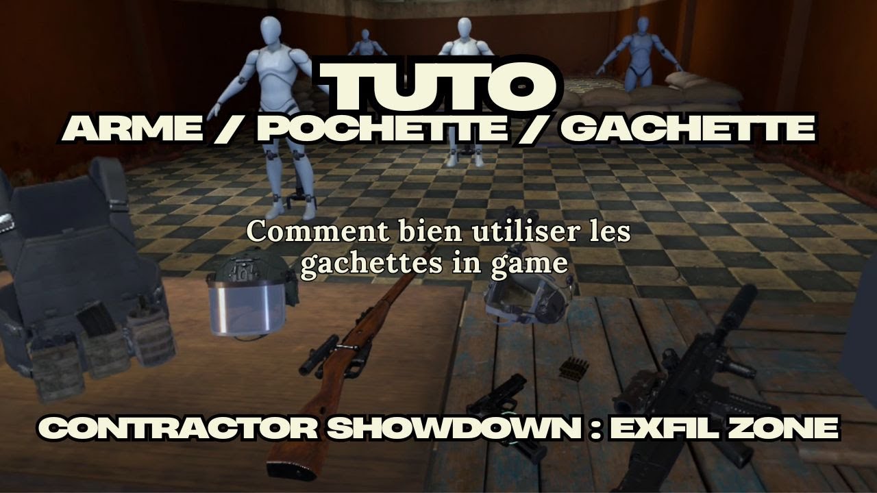 Tuto utilisation arme / pochette / gachette dans Contractor Showdown ...
