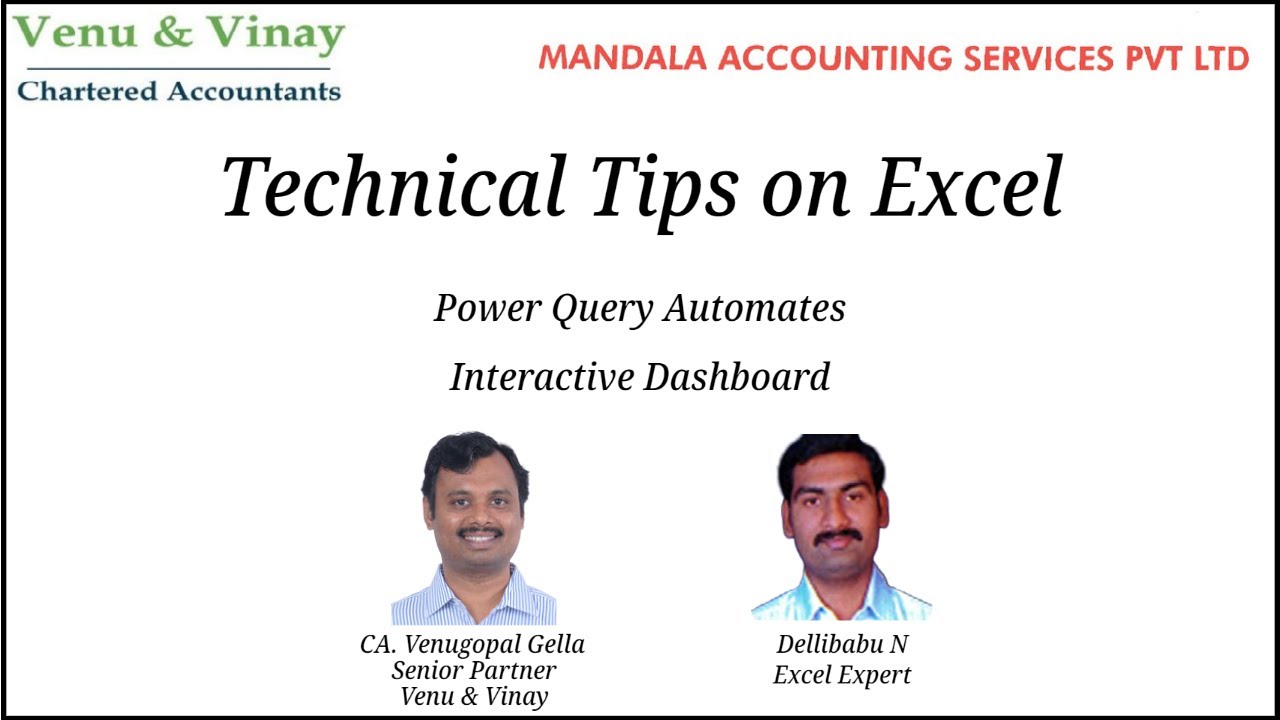 Technical Tips on Excel - Power Query Automates, Interactive Dashboard ...