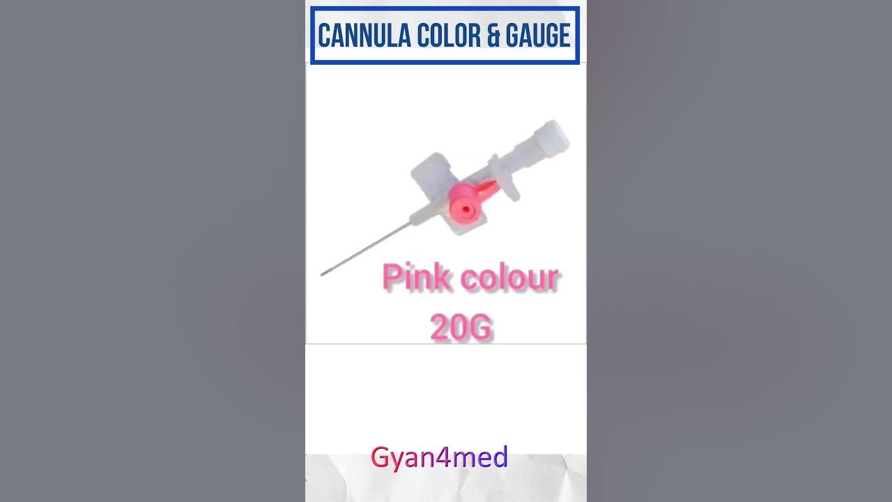 Types of IV CANNULA SIZE(GAUZE), COLOR CODE - YouTube